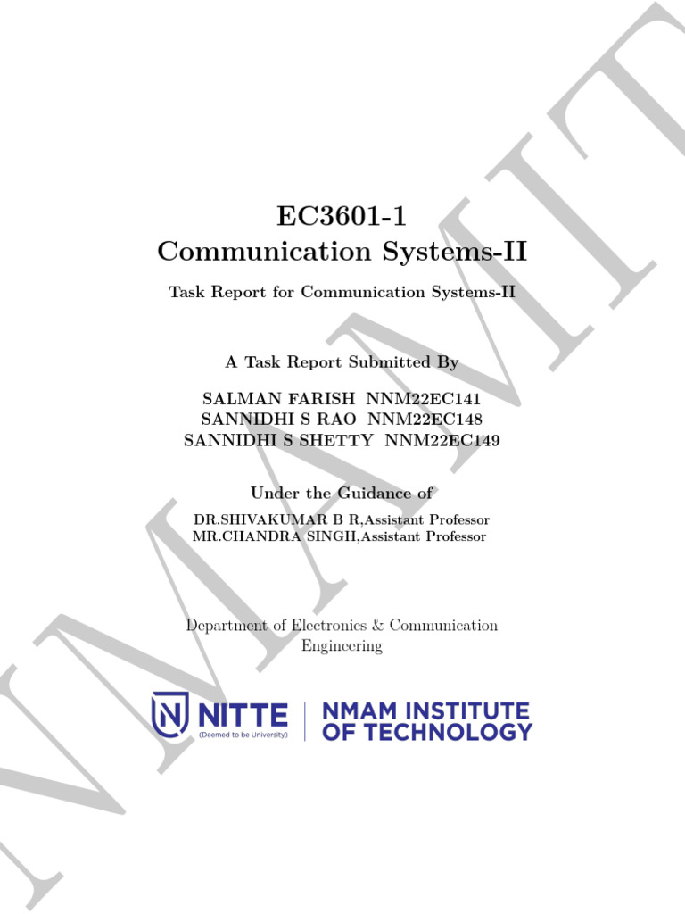 Cs Task Report | PDF | Modulation | Sampling (Signal Processing)