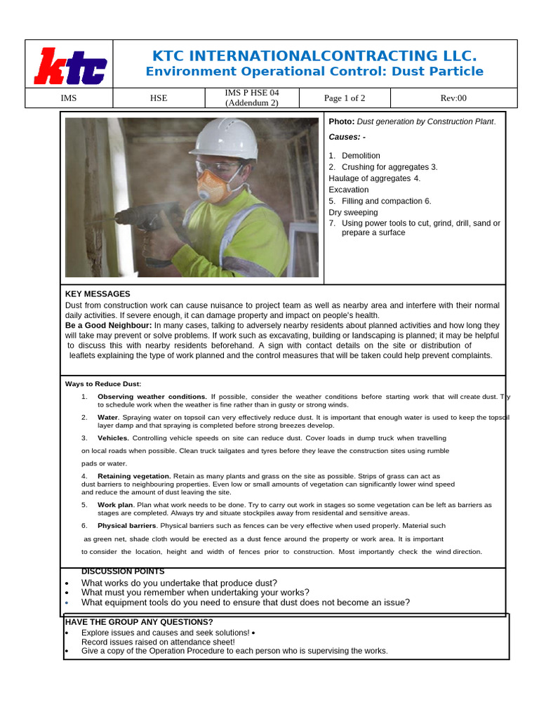 Addendum-2, Part-2, - Air Pollution & Dust Control | PDF | Dust | Road
