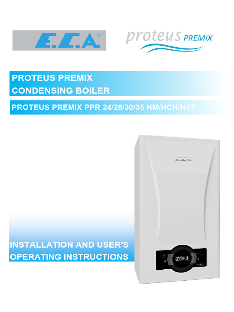 Proteus Premix Kullanim Kilavuzu Ingilizce Compressed 1 1 | PDF | Thermostat | Water Heating