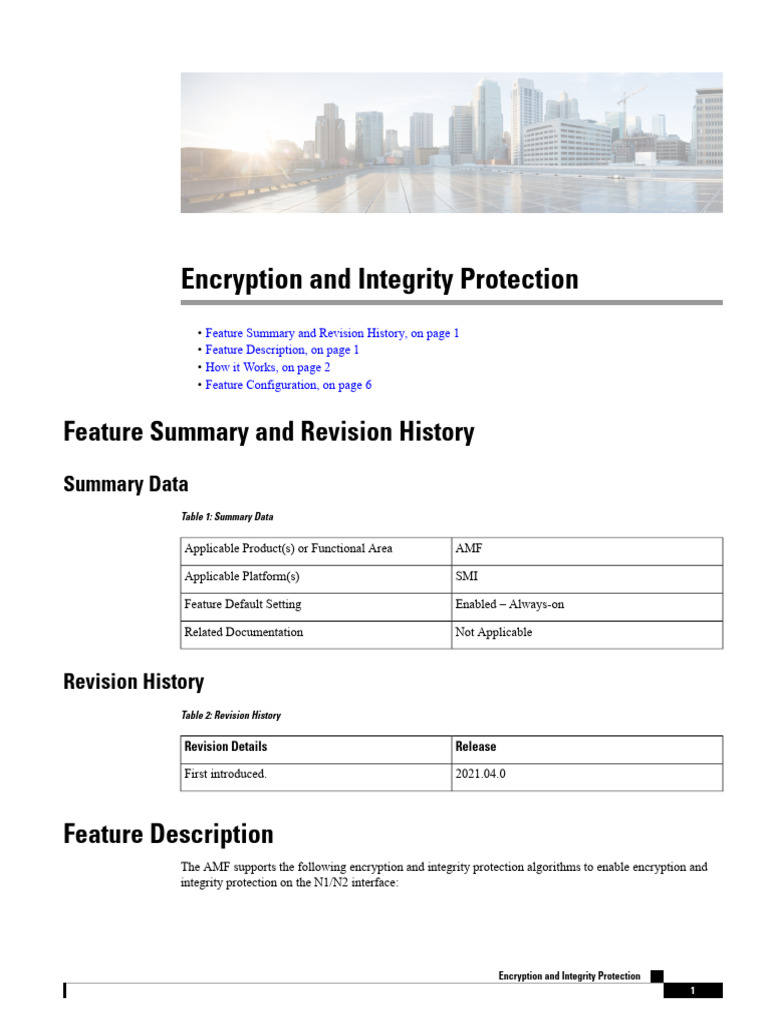 5G-AMF Config Guide Chapter 01 | PDF | Databases | Encryption