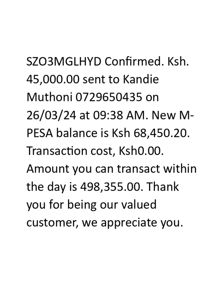 Mpesa Transactions | PDF