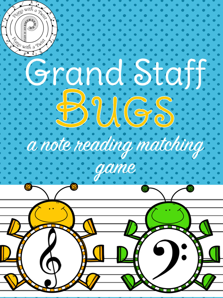 Grand Staff: A Note Reading Matching Game | PDF