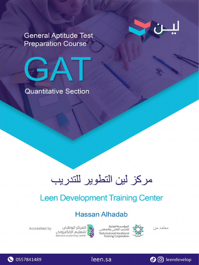Gat Quantitative Booklet - 26-8-2024 | PDF | Algebra | Numbers