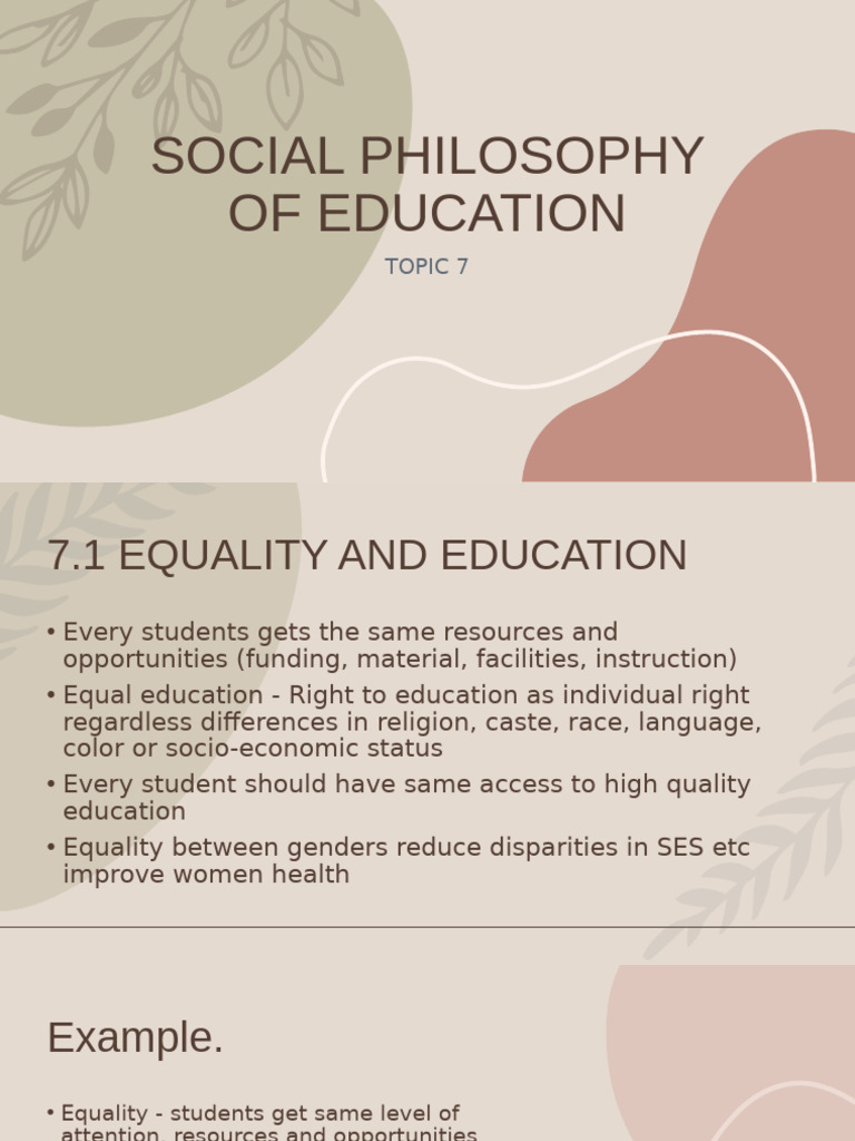 Social Philosophy of Education | PDF | Democracy | Political Ideologies