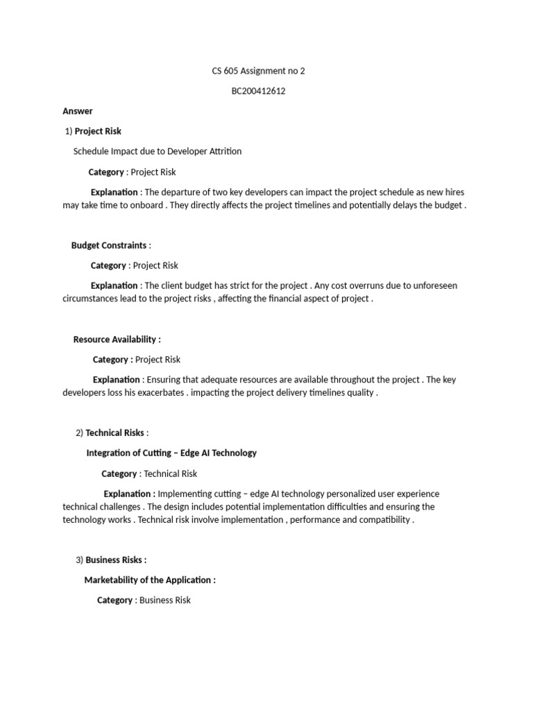 cs605 Assignment No1 | PDF