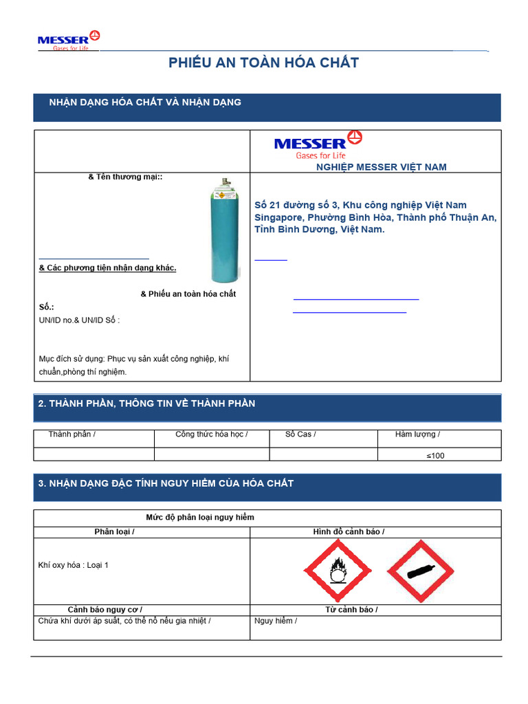 Oxygen-Msds - Update2024 | PDF