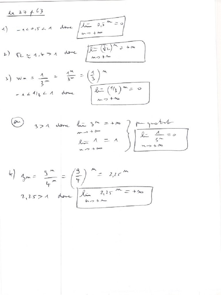 Corrigé Ex 27 - 29 Page 63 | PDF