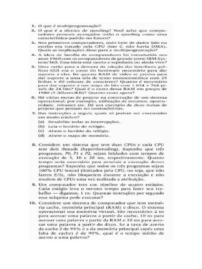 Ficha de Exercicios #1 | PDF