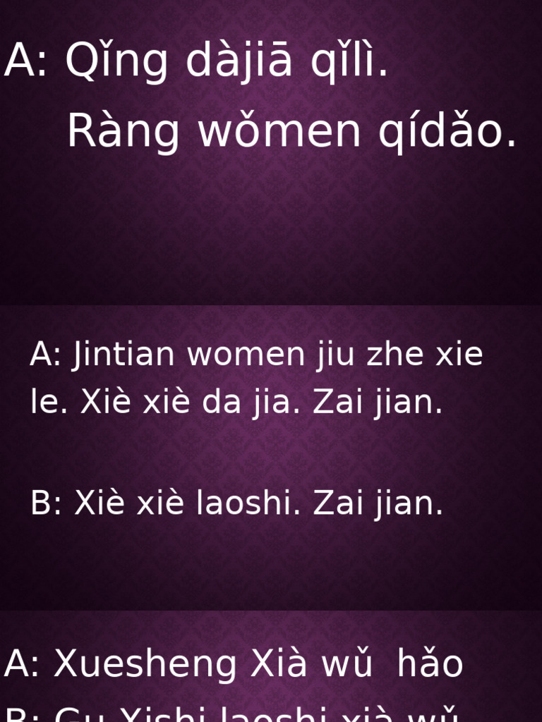 Chinese Language Class Guide | PDF