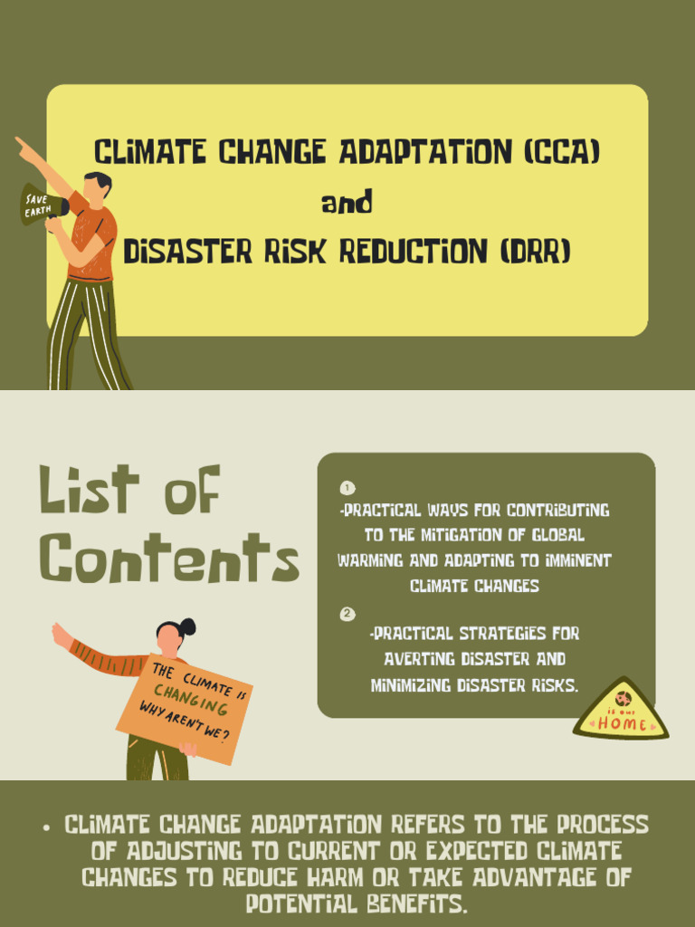 Green and Beige Illustration Climate Change Presentation | PDF ...