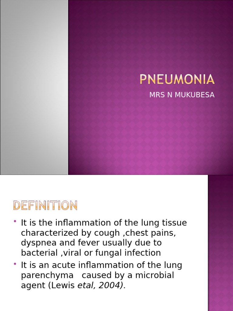 PNEUMONIA | PDF | Pneumonia | Respiratory Diseases