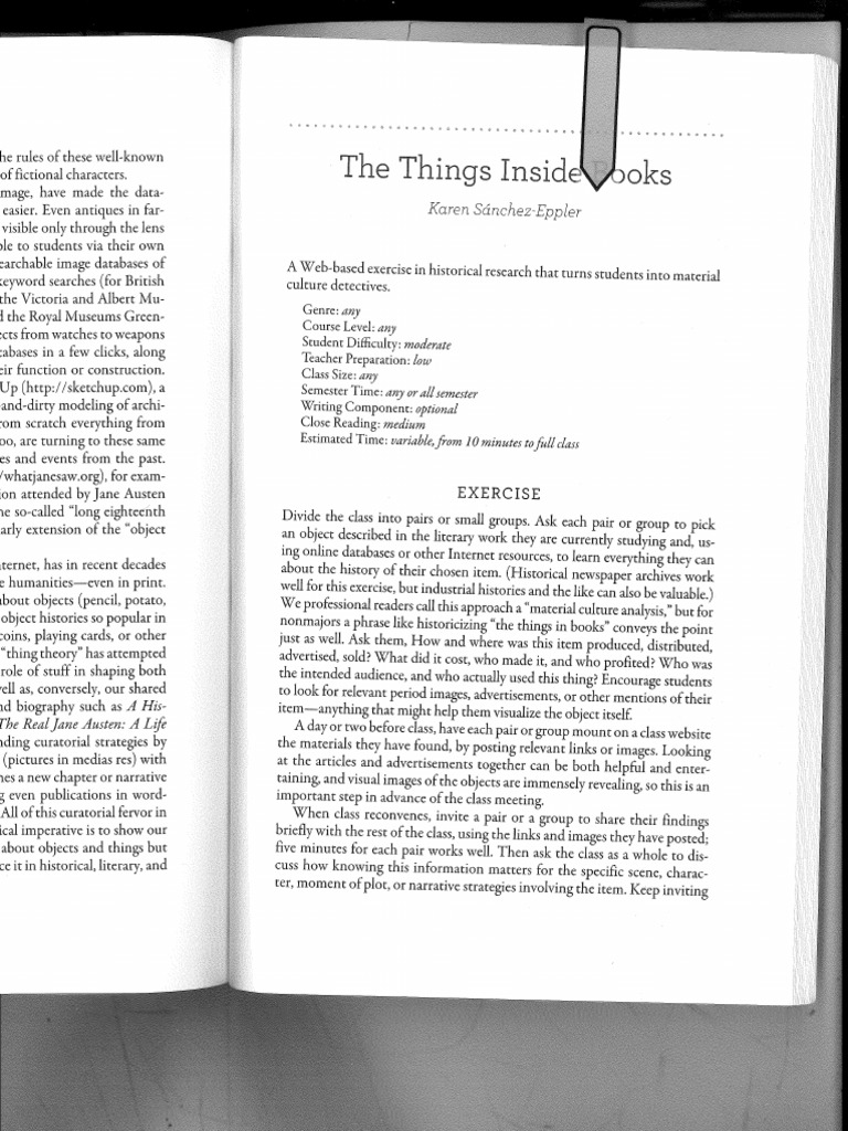 Things Inside Books | PDF