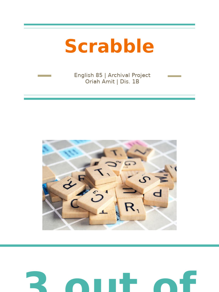 Scrabble | PDF