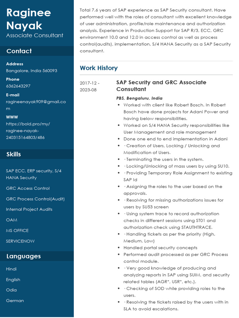 Raginee Nayak - Resume | PDF | Computing | Software