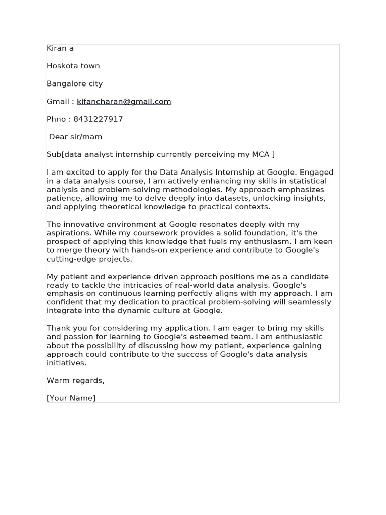 My First Cover Letter Copy Pdf