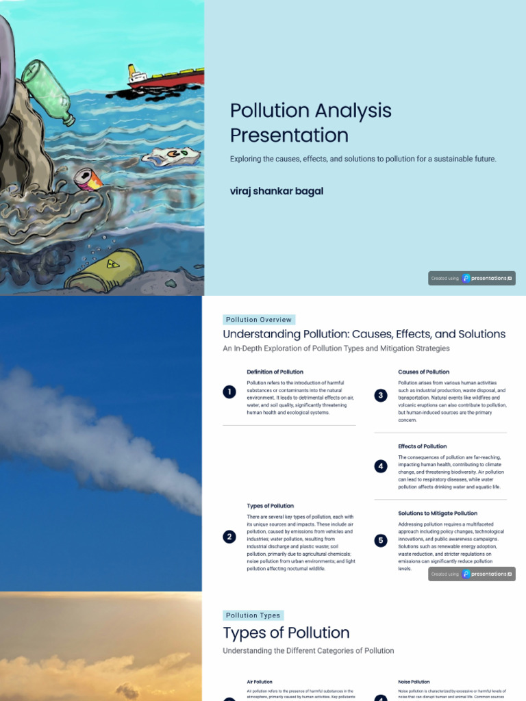 Pollution Analysis Presentation | PDF