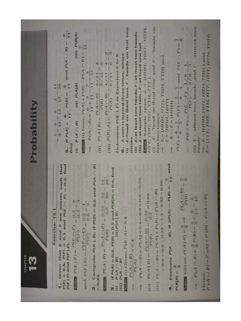 Probability Solution | PDF