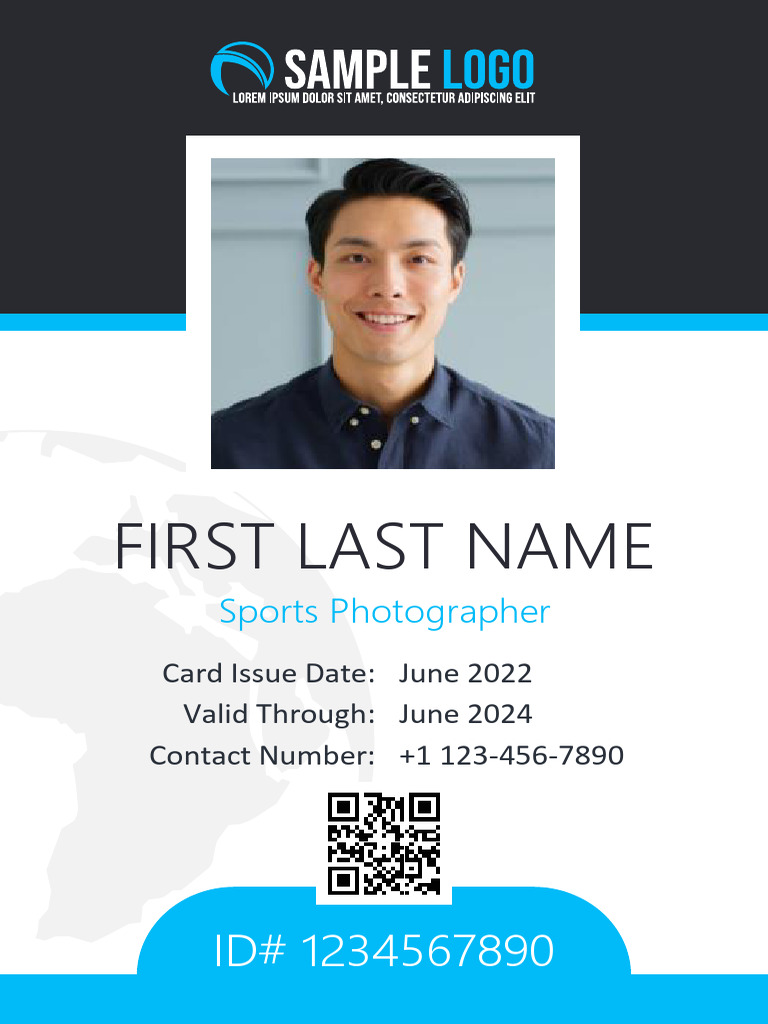 Sports Photographer Id Card Template | PDF