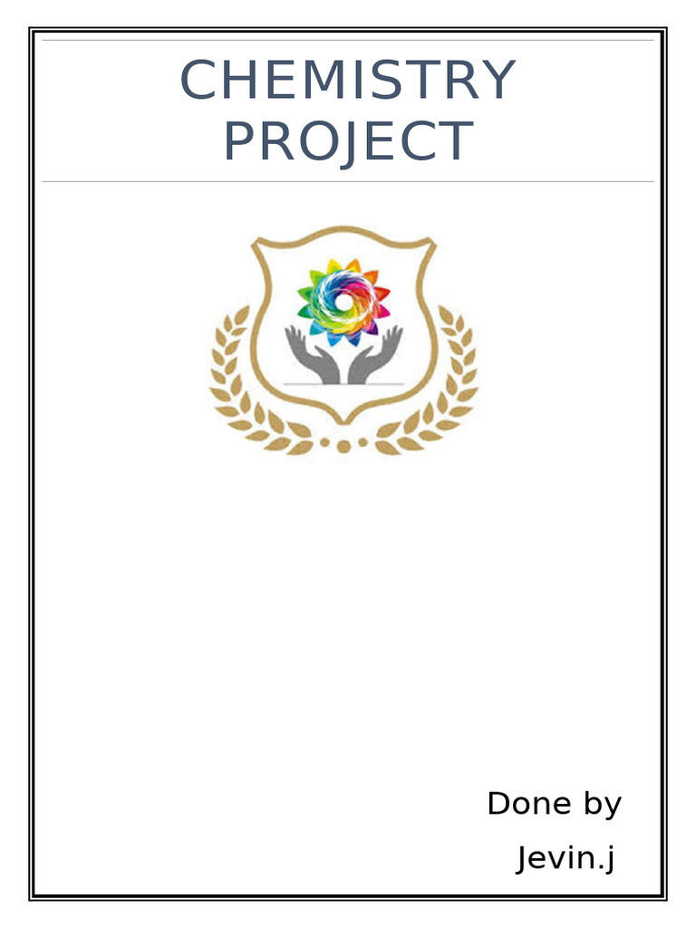 CHEMISTRY PROJECT | PDF | Diffusion | Continuum Mechanics