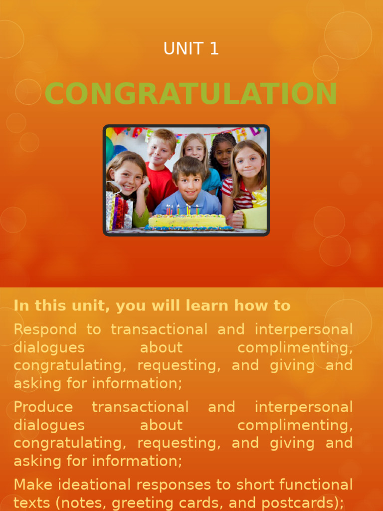CONGRATULATION | PDF