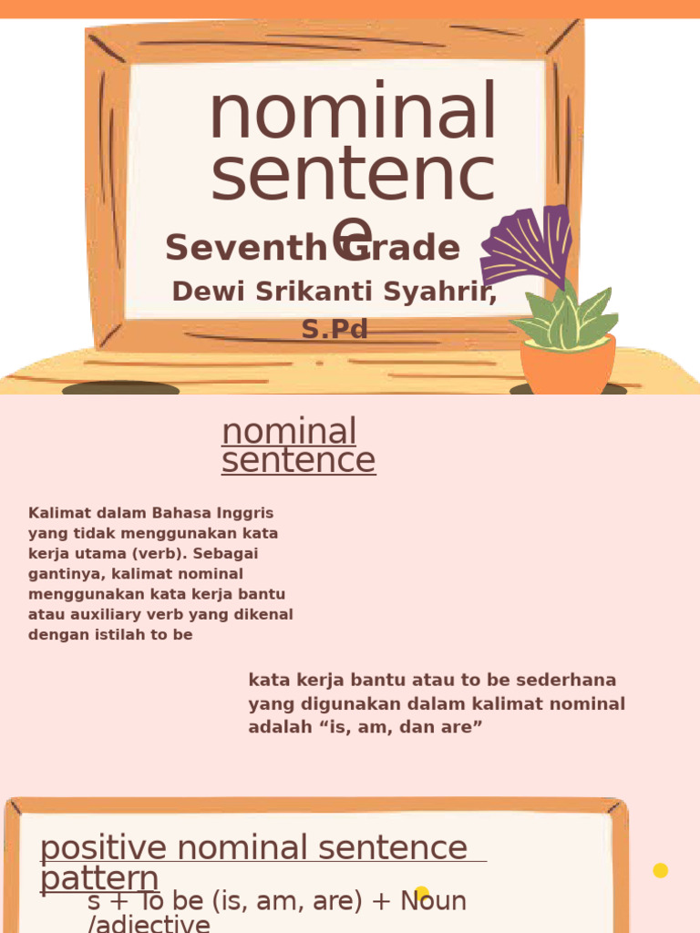 Nominal Sentence | PDF