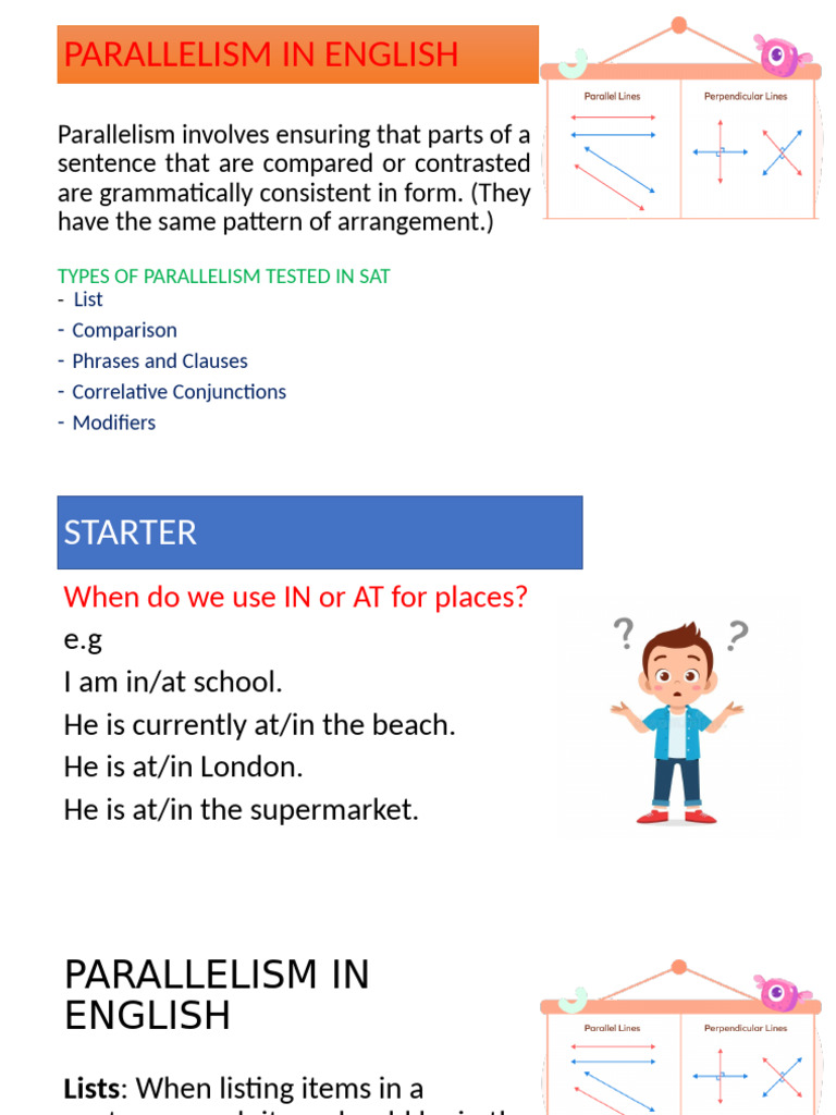 Parallelism in English | PDF | English Language | Phrase