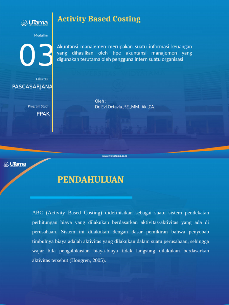 Modul 3-Activity Based Costing | PDF