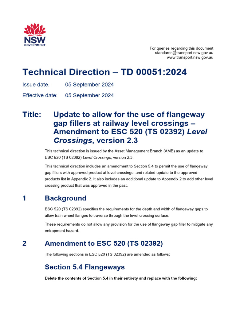 TS 02392 - 0.00 - Level Crossings | PDF | Road | Traffic