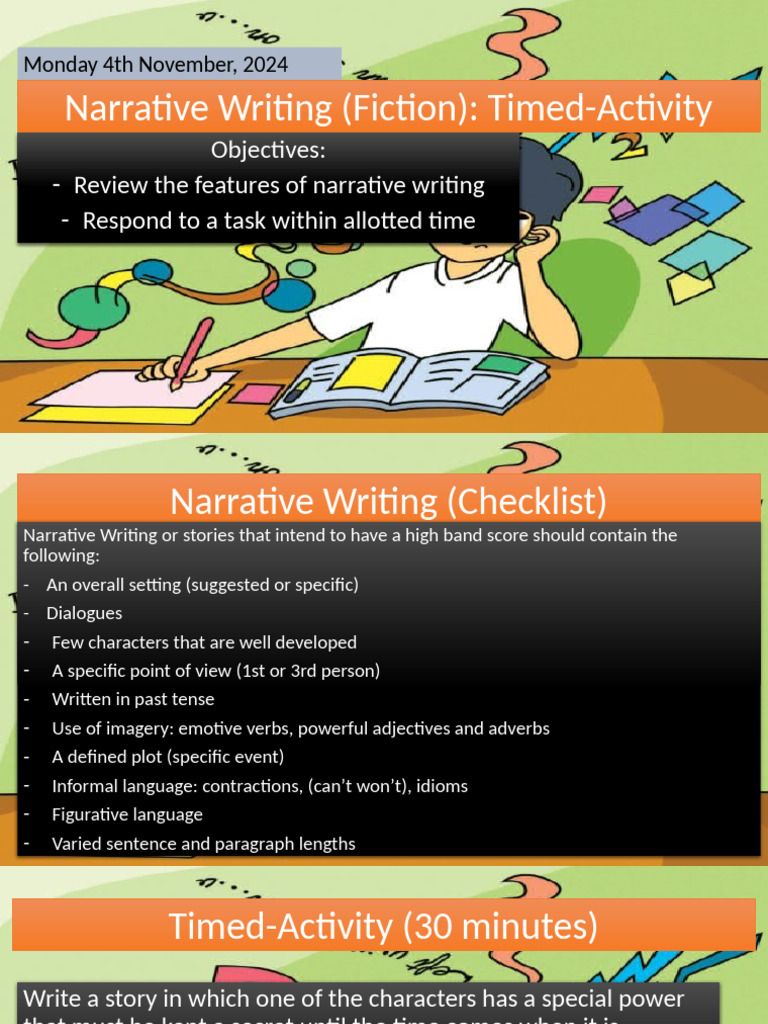 YEAR 7 Narrative Writing (Fiction) CHECKLIST | PDF