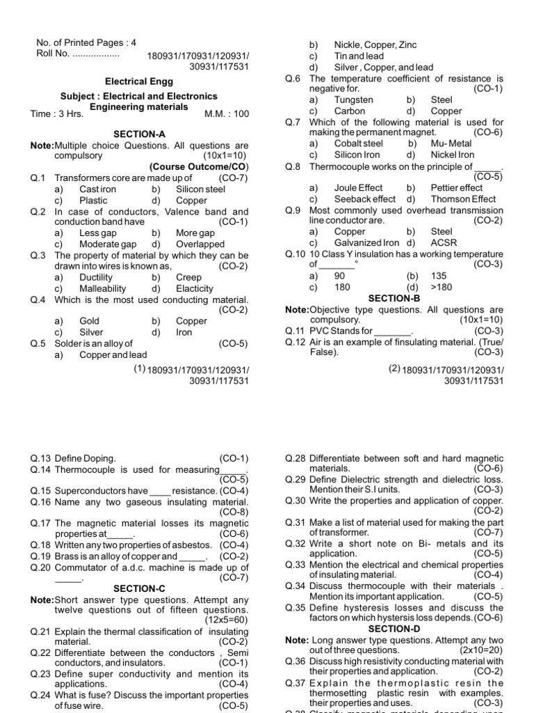 Electrical Engg Subject Electrical And Electronics Engineering