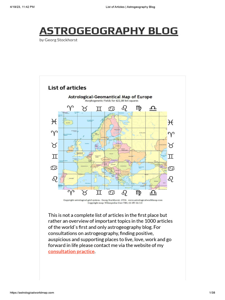List of Articles - Astrogeography | PDF | Hotel