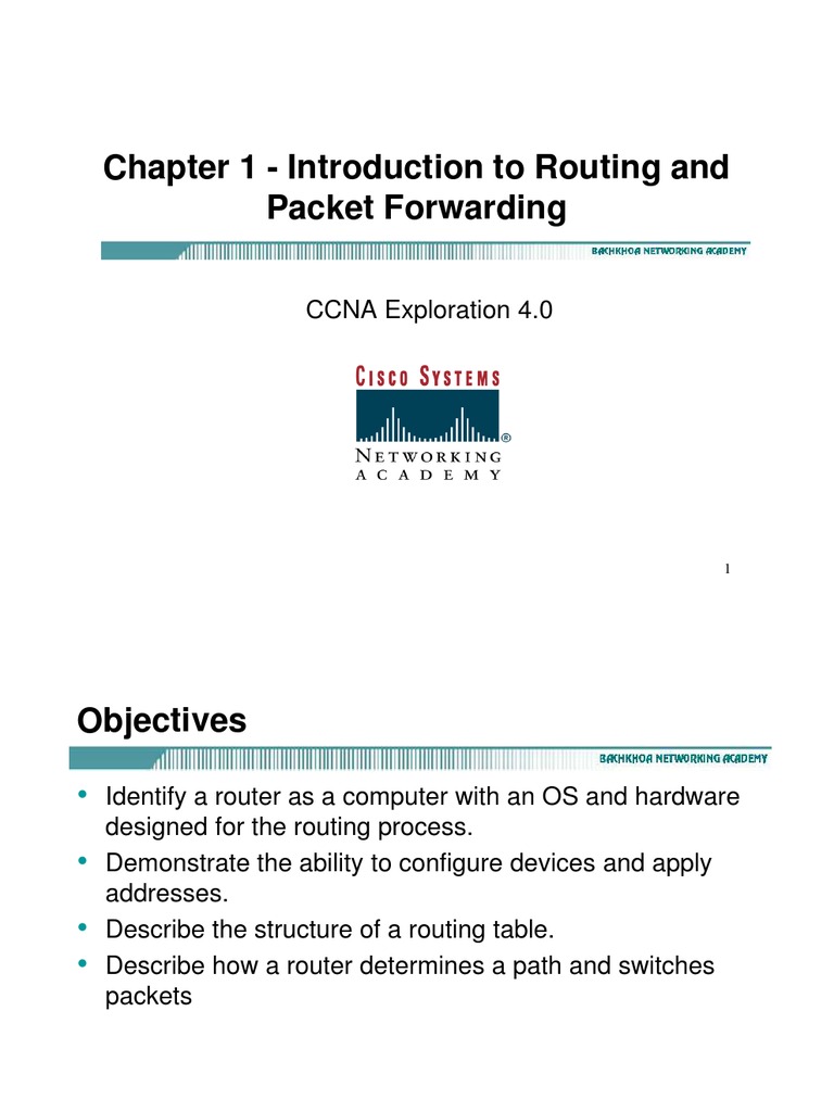 Ca Ex S2m01 Introduction To Routing And Packet Forwarding Ppt Compatibility Mode Pdf