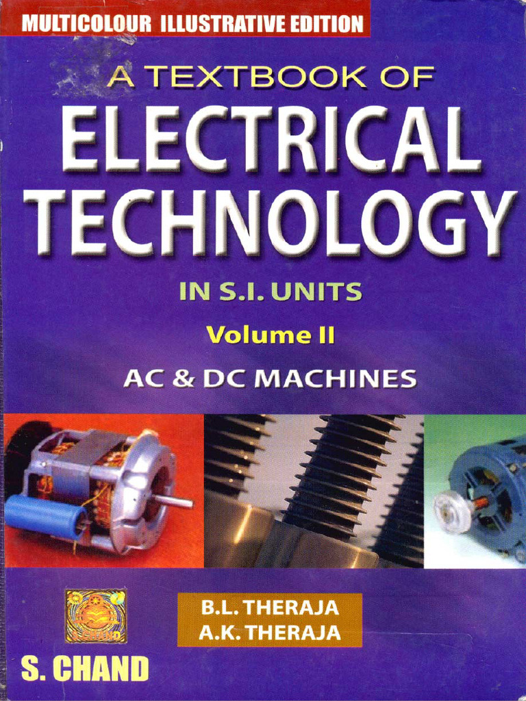 A Textbook of Electrical Technology Volume II Ac and DC Machines B L ...