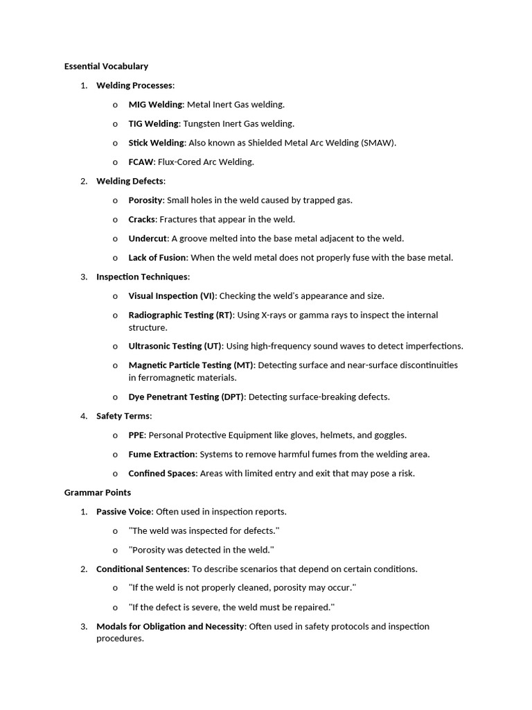 Welding Vocabulary and Inspection Guide | PDF | Welding | Construction