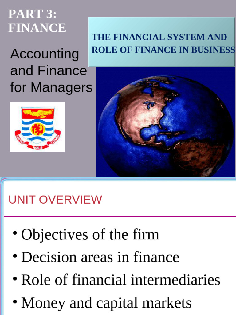 FTF 3 B - The Financial System and Role of Finance in Business | PDF ...