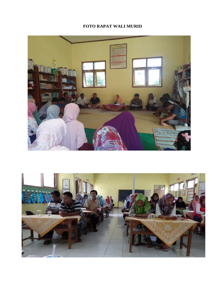 Foto Rapat Wali Murid | PDF