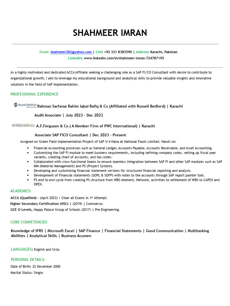 Shahmeer Imran | PDF