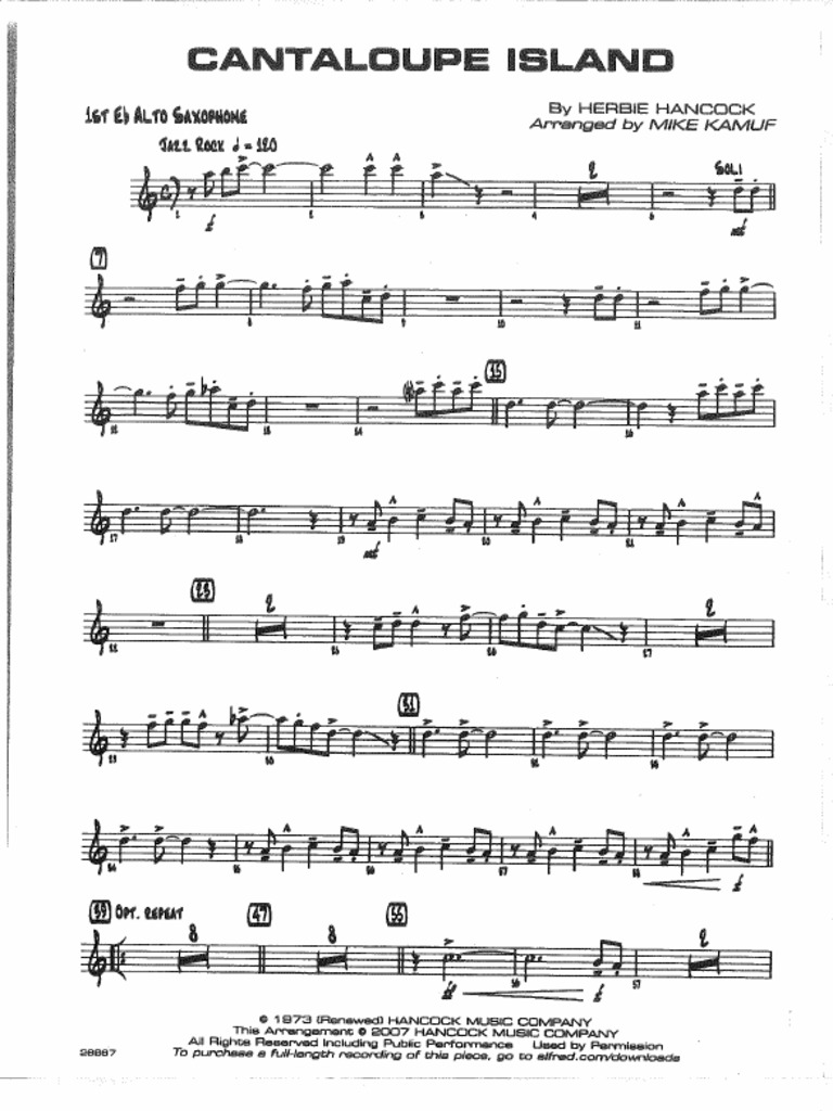 Cantaloop Alto One | PDF