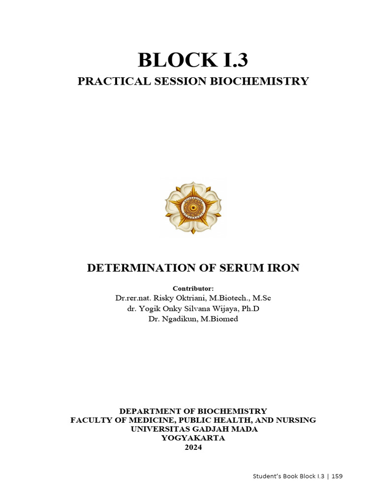 Determination of Fe Serum | PDF