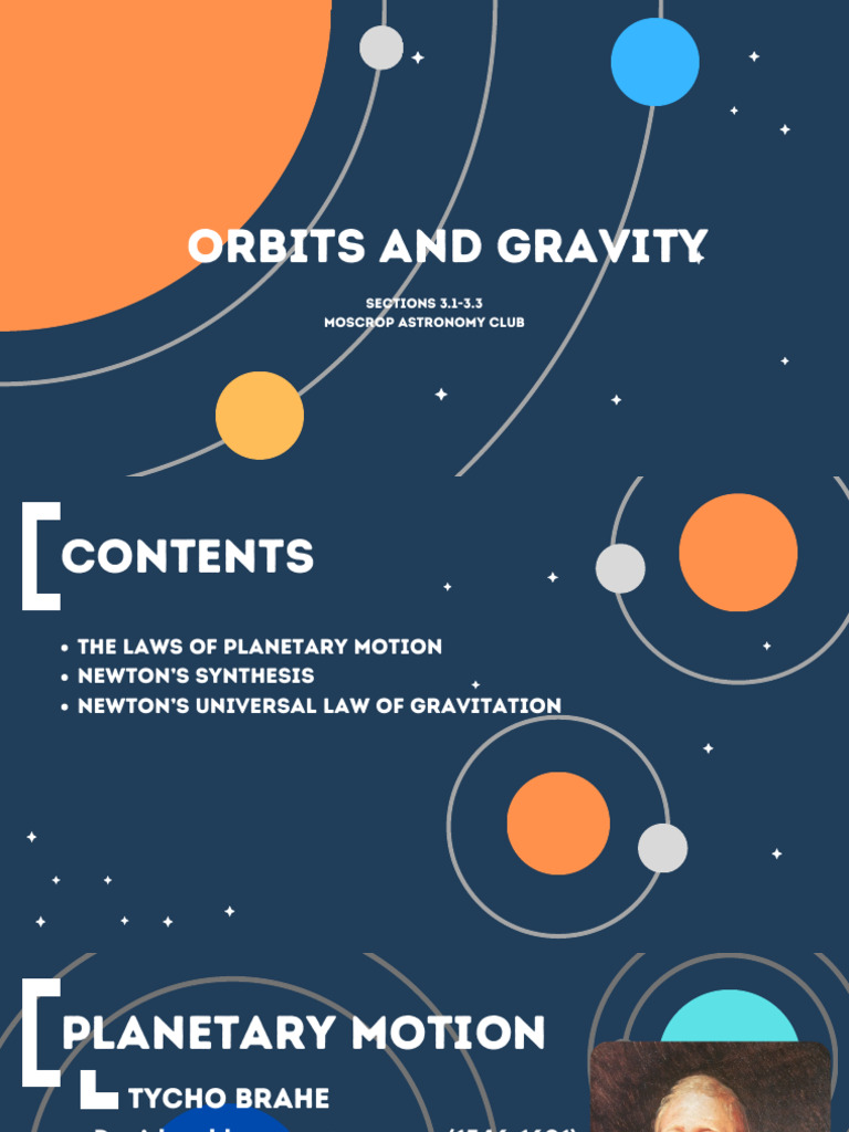Laws of Planetary Motion and Gravity | PDF | Orbit | Tycho Brahe