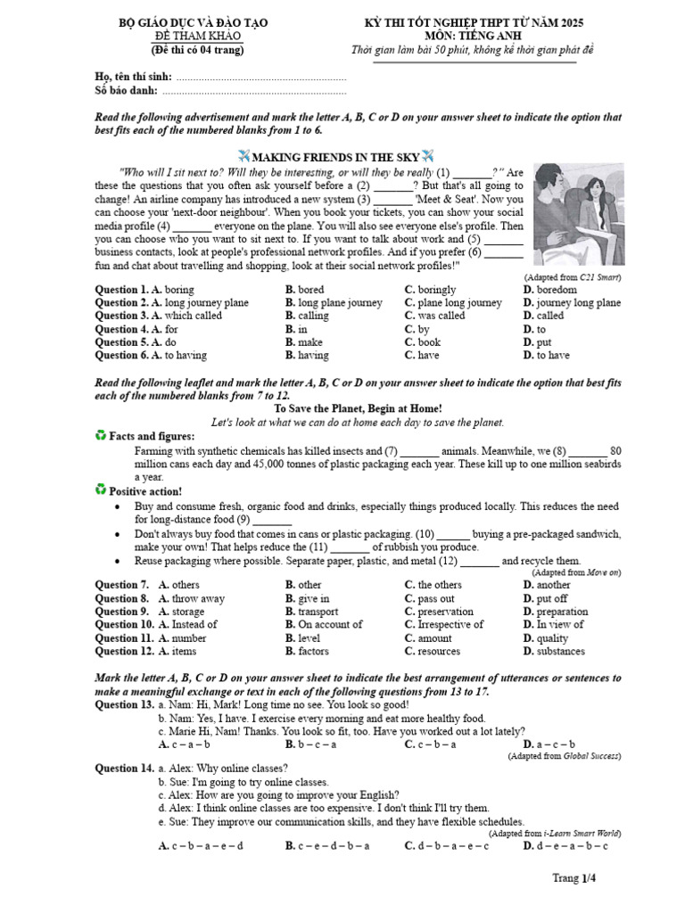 2025 GCSE Mock Test | PDF | Urbanization | Human Migration