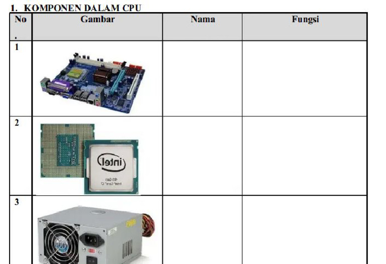 Komponen Komputer | PDF
