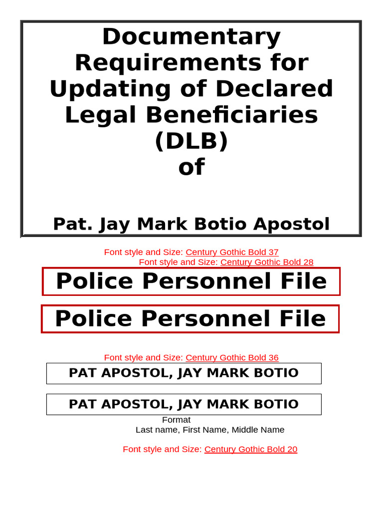 DLB & PPF Front Labels and Table of Contents - 2 | PDF | Notary Public ...