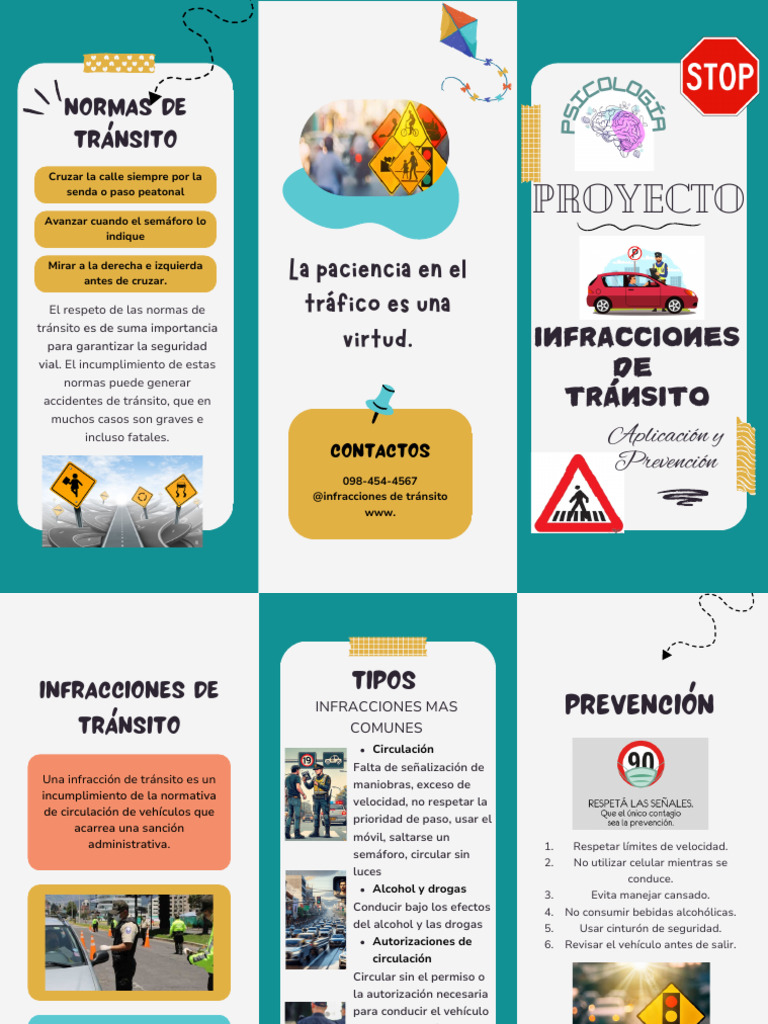 Tríptico Proyecto | PDF | Semáforo | Tráfico