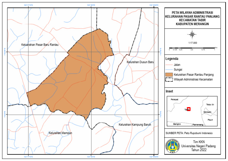 Peta Kelurahan Pasar Rantau Panjang | PDF