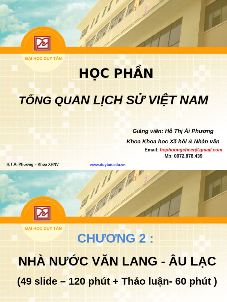 HIS 161 - Tong Quan Lich Su Viet Nam - 2020S - Lecture Slides - 2 | PDF