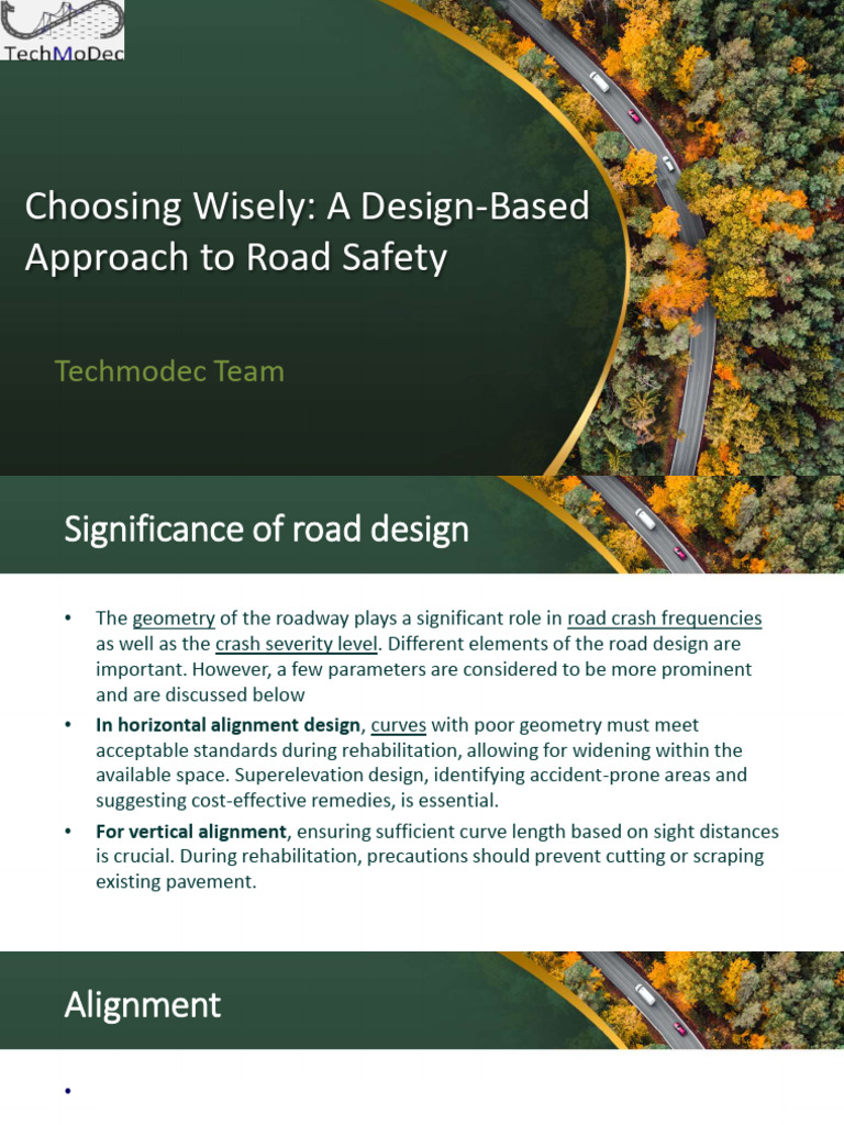 Road Design for Safety and Efficiency | PDF | Traffic | Road