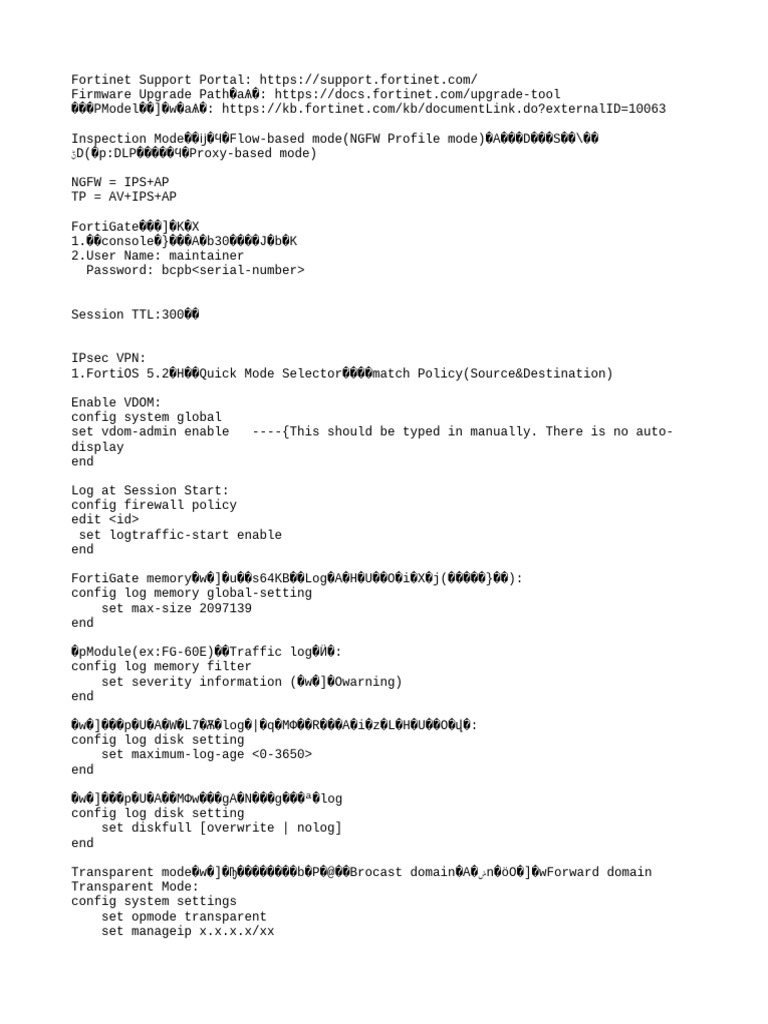 Fortigate Notes Pdf
