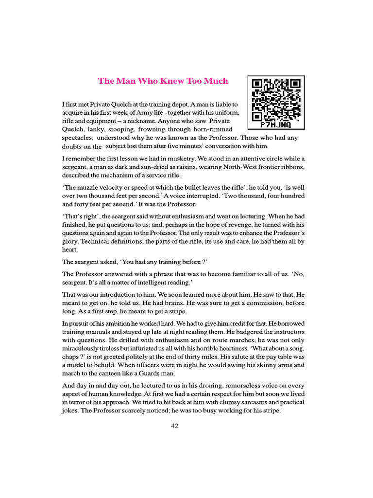 The Man Who Knew Too Much | PDF