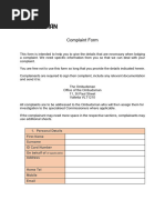 Public Protector Complaint Form PDF Download | PDF